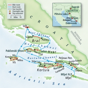 Croatia Bike & Boat: Split & the Dalmatian Islands | VBT Bicycling ...